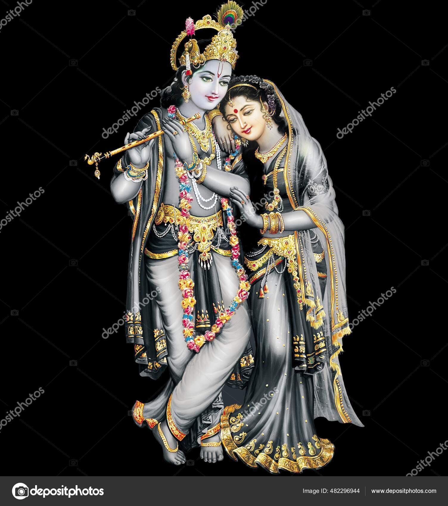 God Radhakrishna Indian Lord Krishna Indian Mythological Image ...