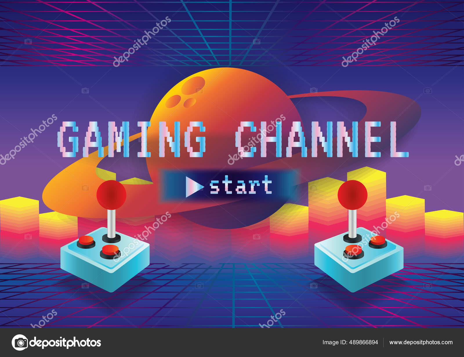 Game Zone Game Icon Background Vector Stock Vector Image by ©koontmwc ...