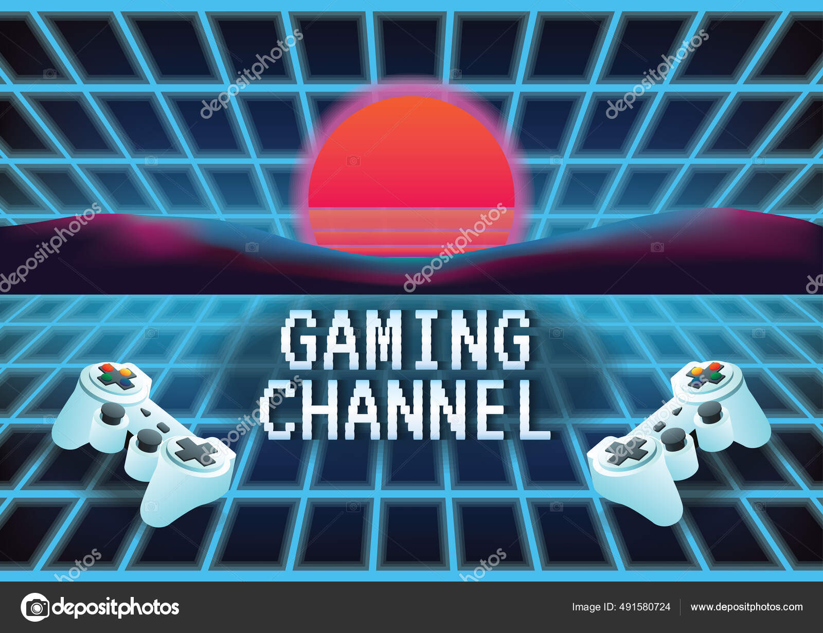 Game Zone Game Icon Background Vector Stock Vector Image by ©koontmwc ...