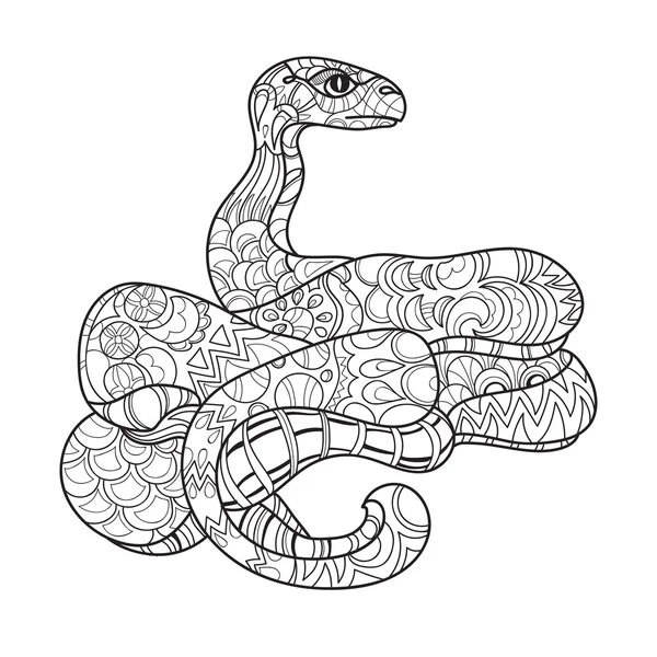 Hand drawn doodle outline anaconda. Stock Vector Image by ©YAZZIK ...