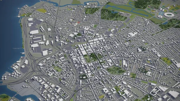 City rendering aerial Stock Photos, Royalty Free City rendering aerial ...