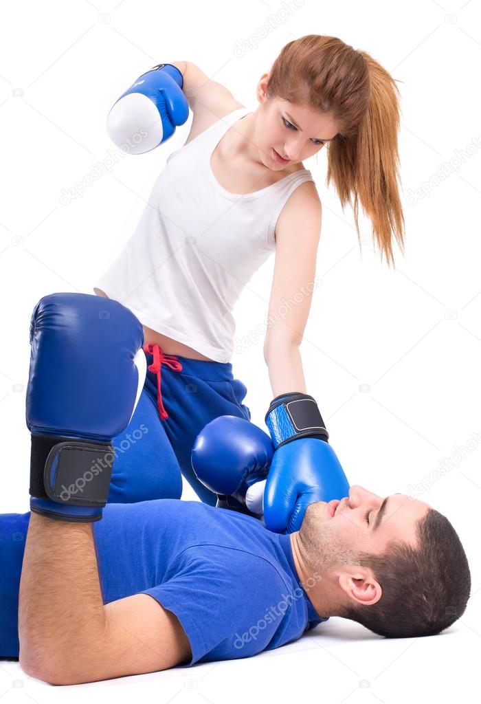 Boxing knockout Stock Photo by ©guruxox 85339632