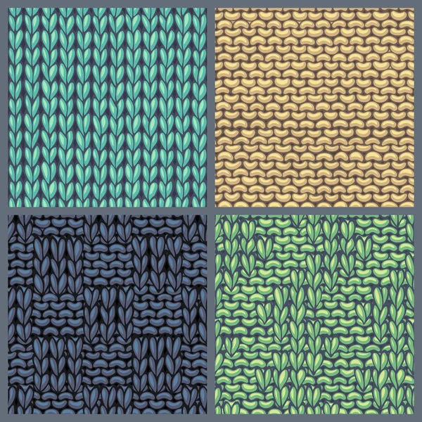 Knitting patterns set — Stock Vector © magenta10 #19731415