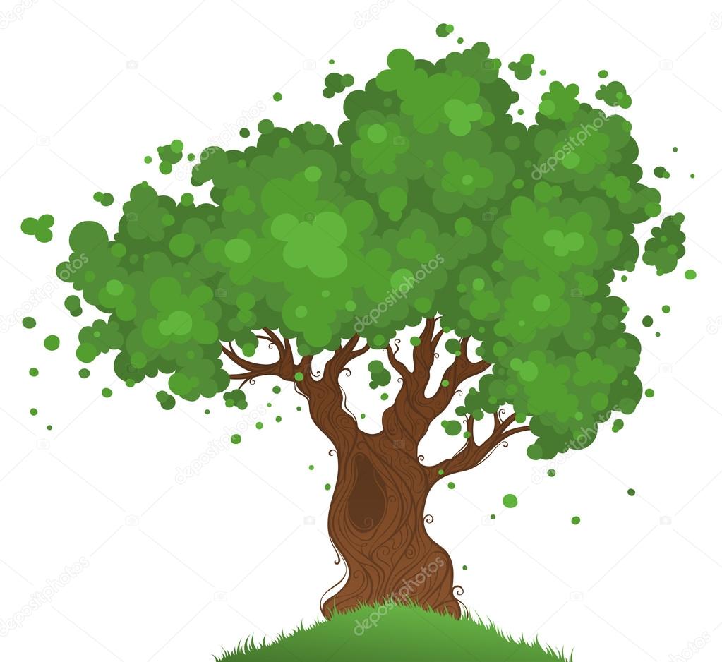 Lonely tree. Stock Vector by ©Maljuk 73531457