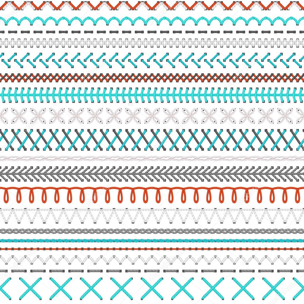 Seamless embroidery pattern. Stock Vector Image by ©Maljuk #95483094