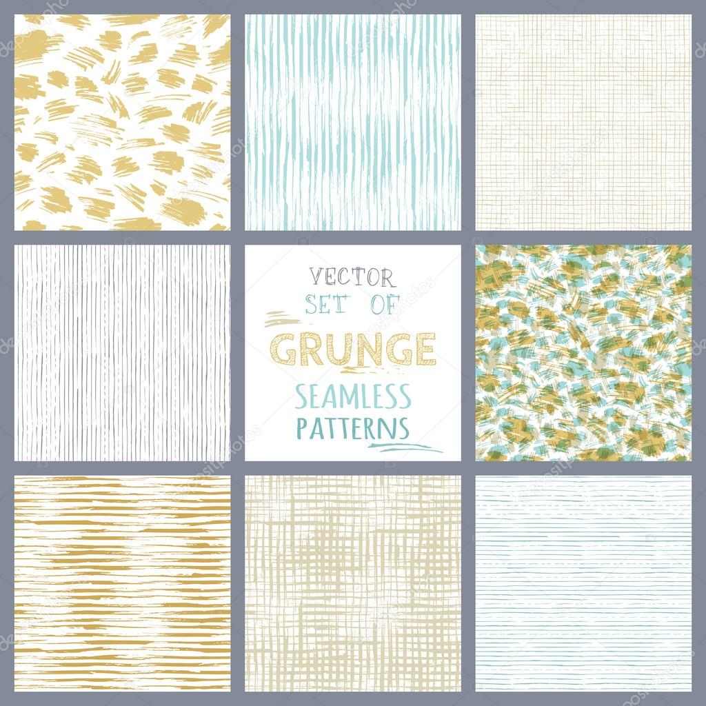 Brush strokes patterns. Stock Vector by ©Maljuk 95483178