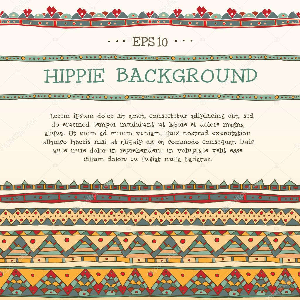 Seamless abstract hippie background. Stock Vector by ©BlackStork 73783307