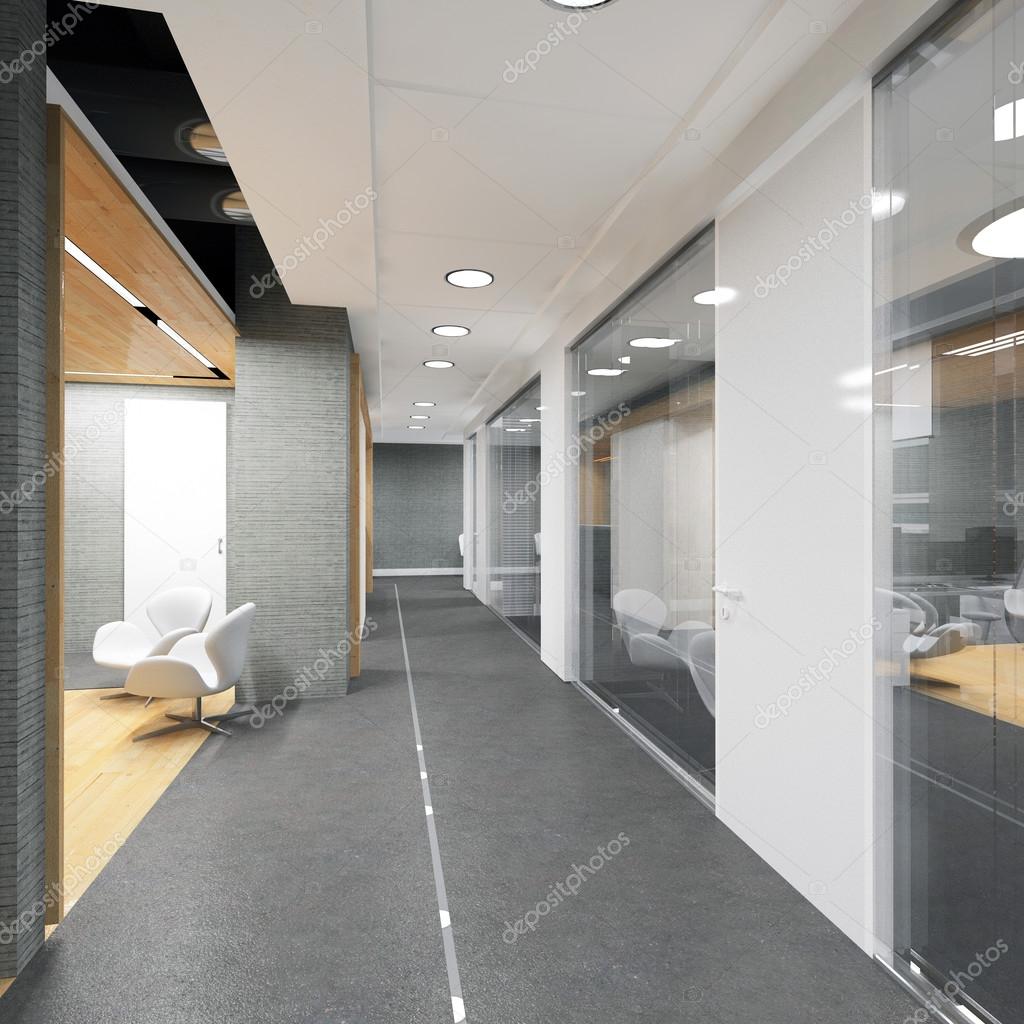 Modern Office Corridor Interior