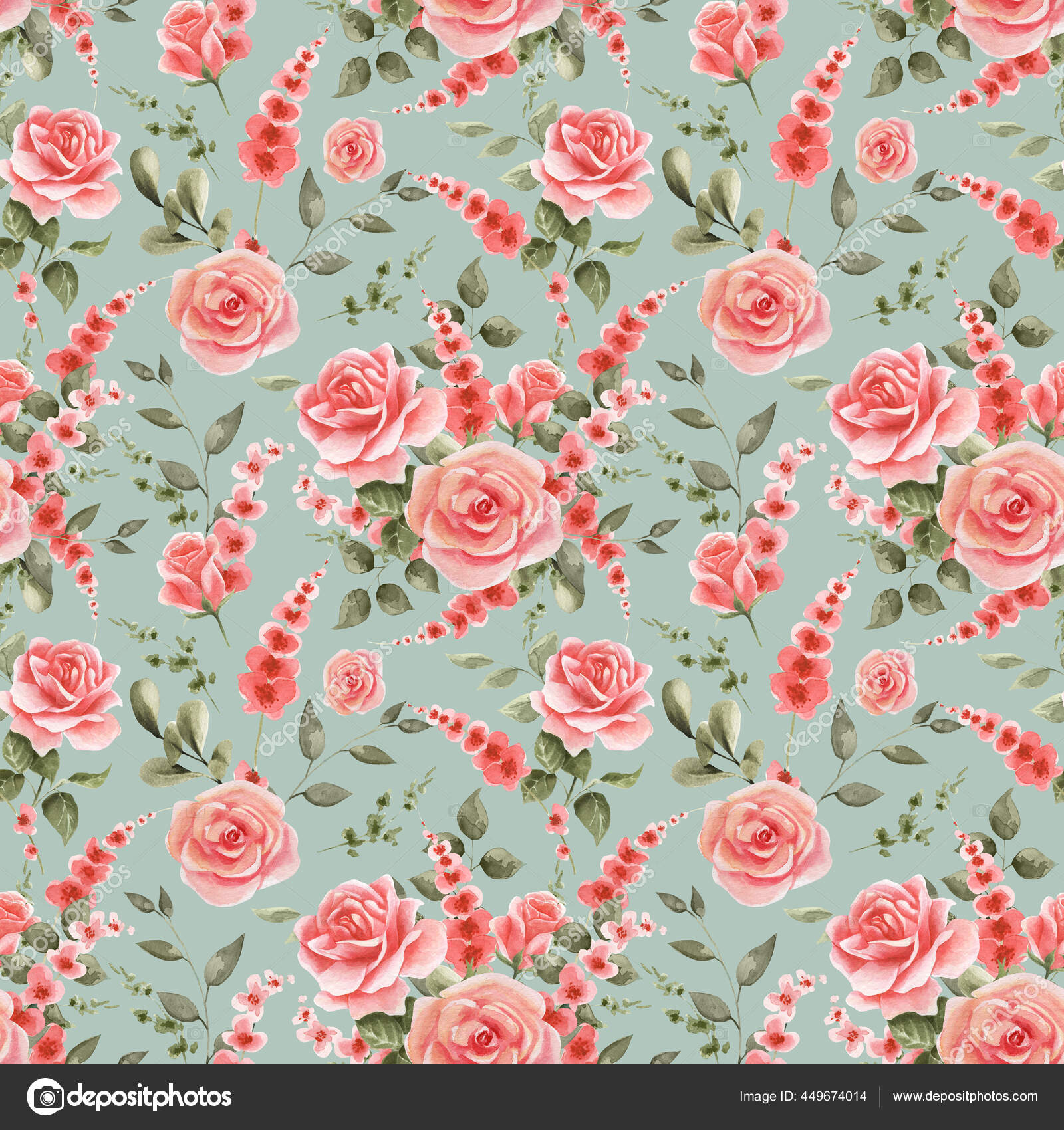 Vintage Floral Print Tumblr Background