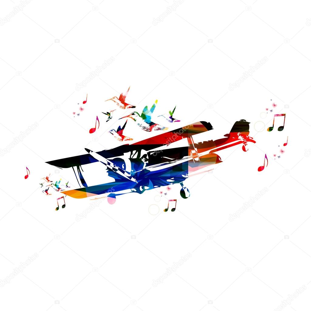 Colorful airplane background Stock Vector Image by ©abstract412 #110648820