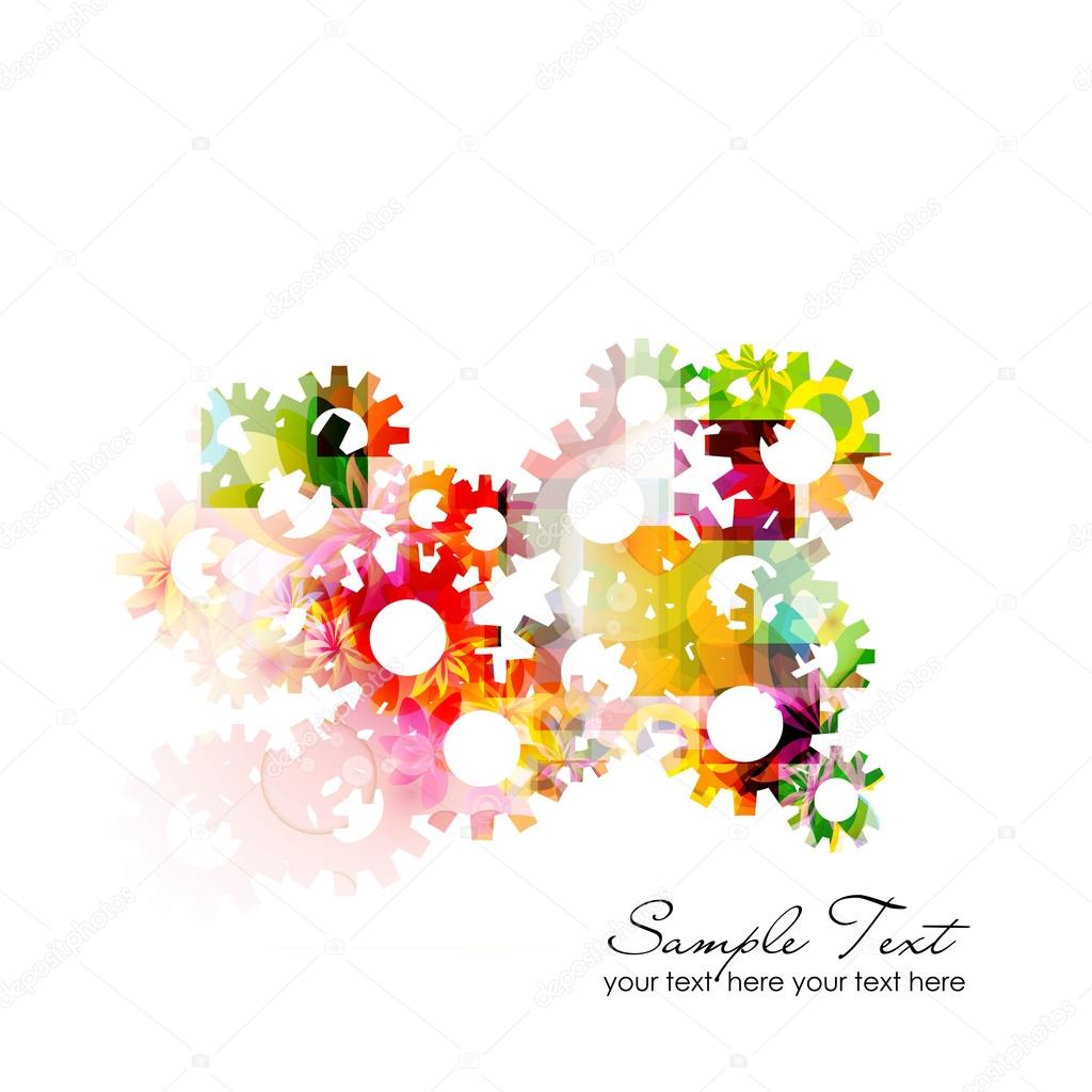 Abstract cogs background Stock Vector Image by ©abstract412 #110653018