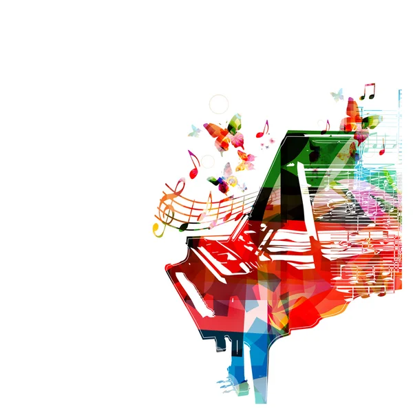Colorful music concept piano and violoncello — Stock Vector ...