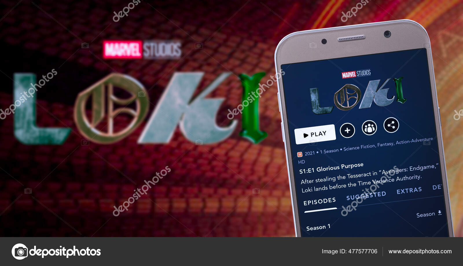 Disney Loki New Marvel Serie Screen 10Th Jun 2021 Sao — Stock Editorial ...