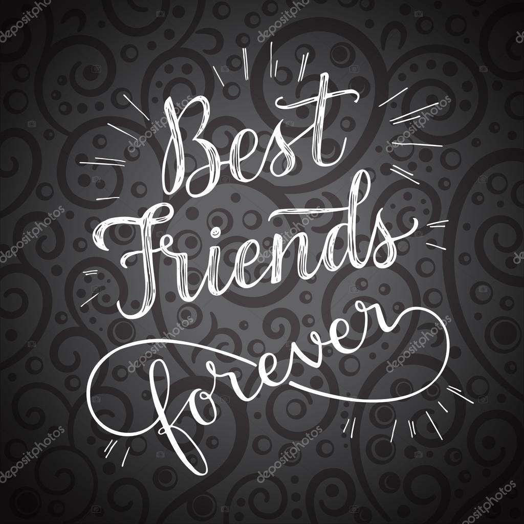 Retro greeting card for friendship — Stock Vector © Teploleta #101104764