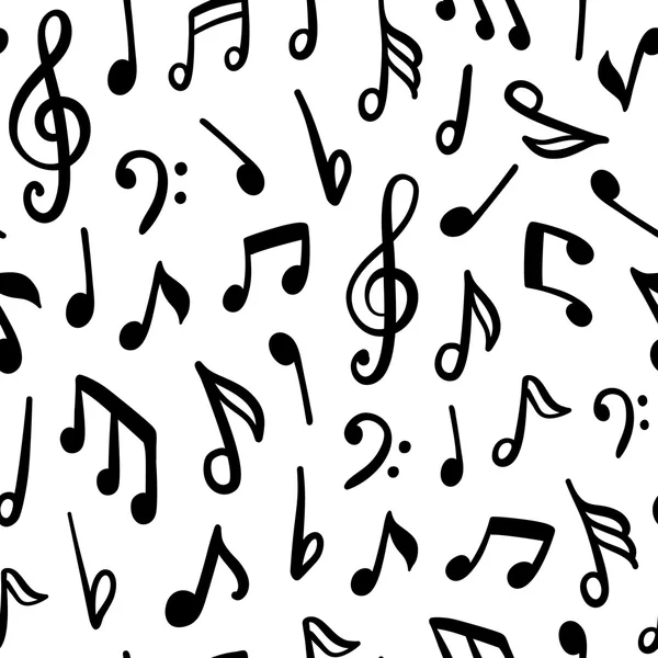 Seamless music notes vector background Stock Vector Image by ...