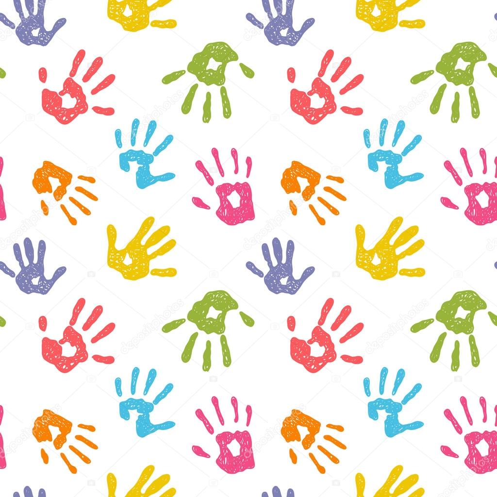 Handprints Background