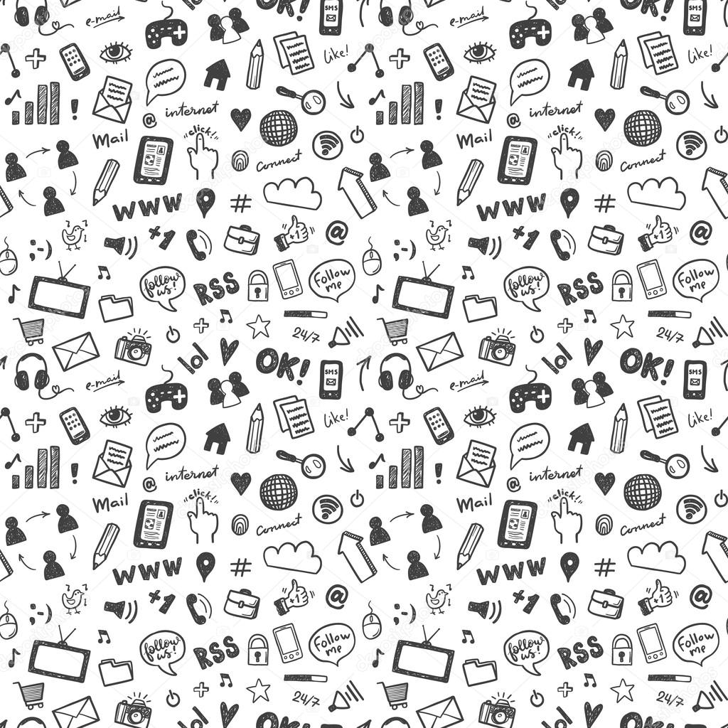 Social media icons set Stock Vector Image by ©Teploleta #105260928