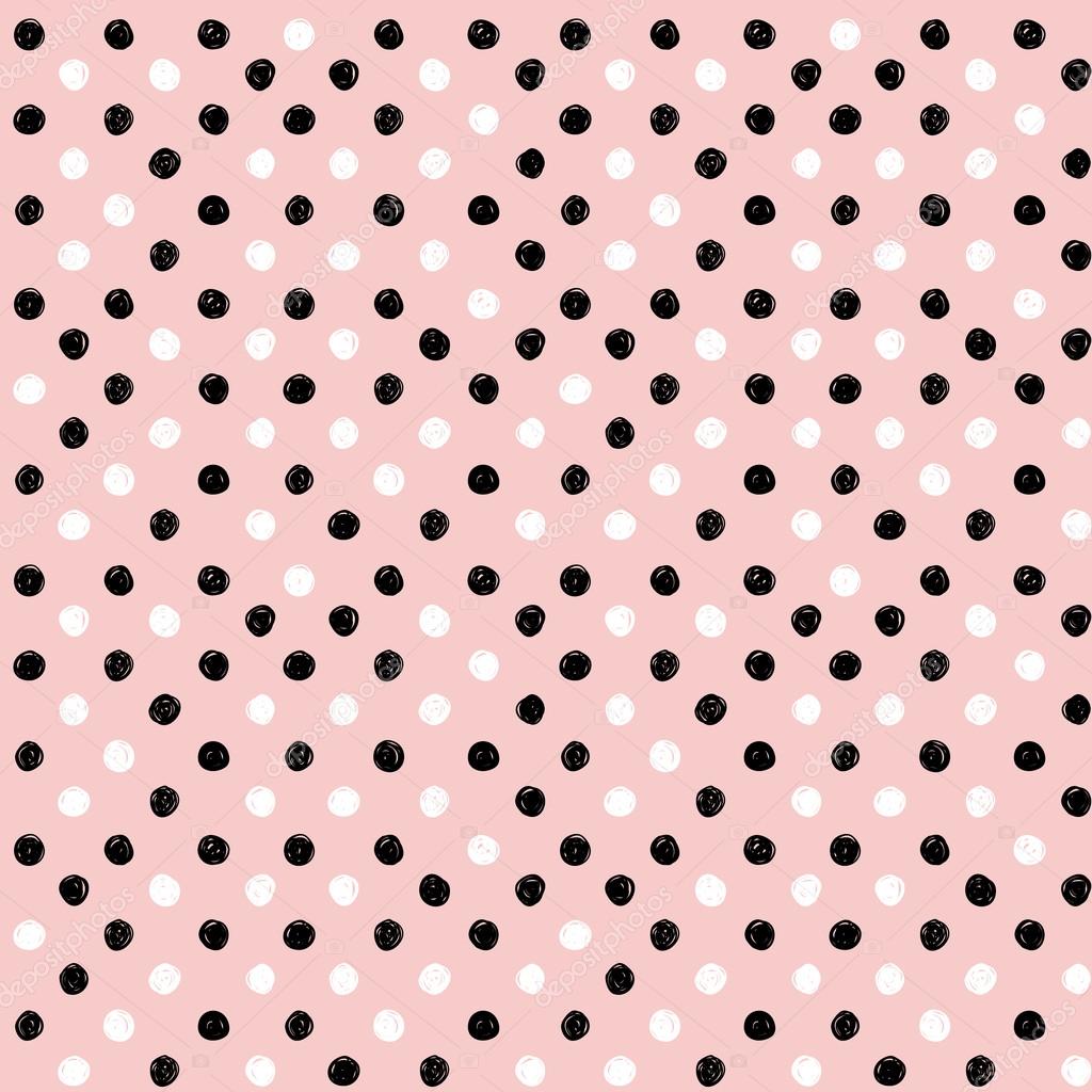 Cute polka dots pattern Stock Vector by ©Teploleta #107218276