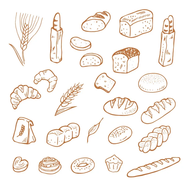 Hand drawn bread — Stock Vector © bioraven #26667547
