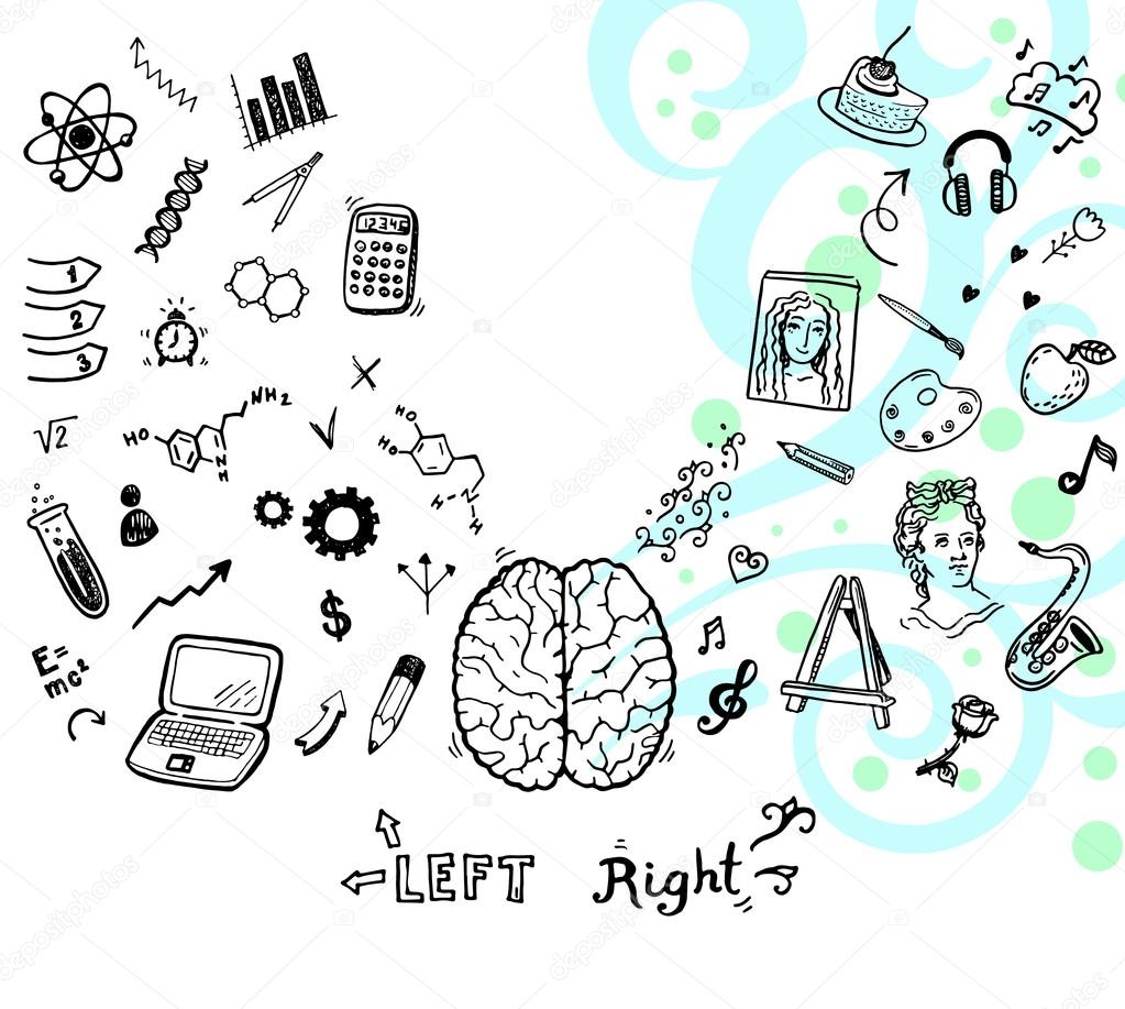 Left and right brain function. Stock Vector Image by ©Teploleta #73363593 Left and right brain function. Stock Vector Image by ©Teploleta #73363593
