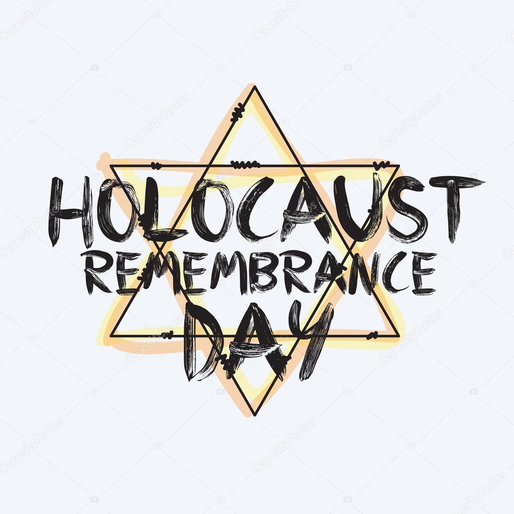 Holocaust remembrance day. Vector card. Jewish culture. — Stock Vector ... Holocaust remembrance day. Vector card. Jewish culture. — Stock Vector ...
