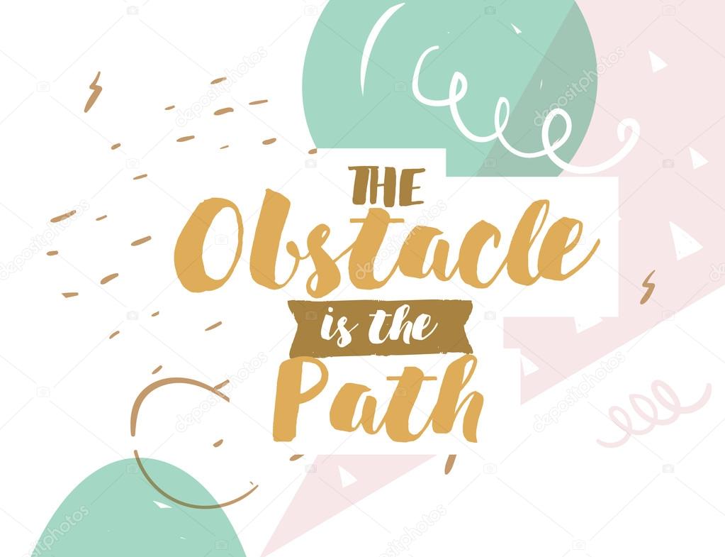 Positive inspirational quote Stock Vector by ©pa3 117630970