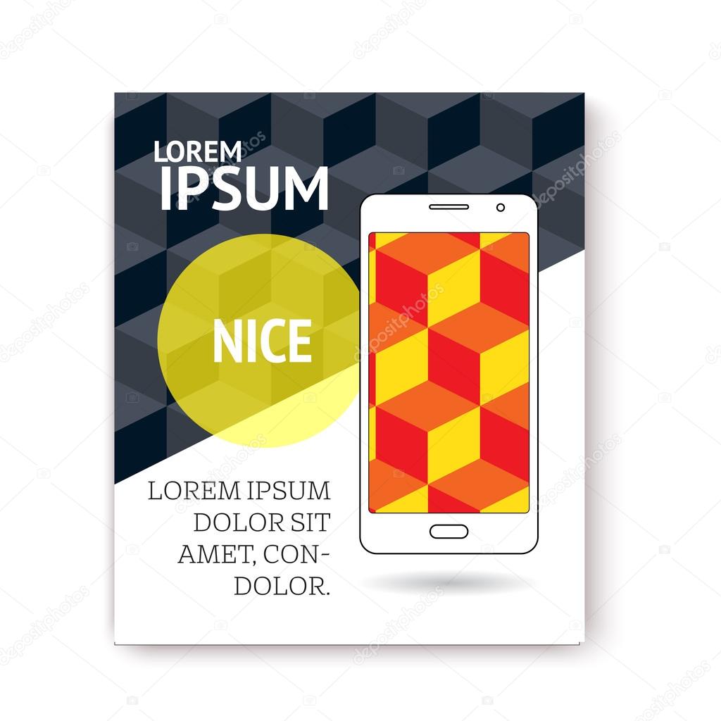 Banner design with mobile phone Stock Vector Image by ©pa3 #75116623