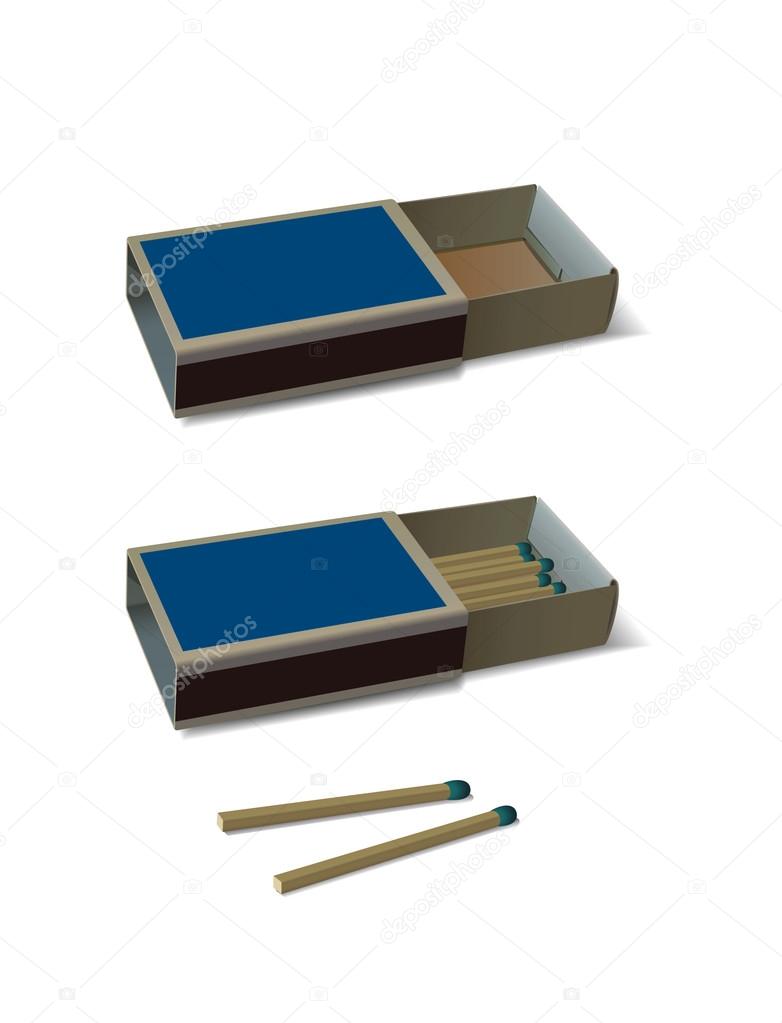Two boxes of matches Stock Vector Image by ©vectol #74227577