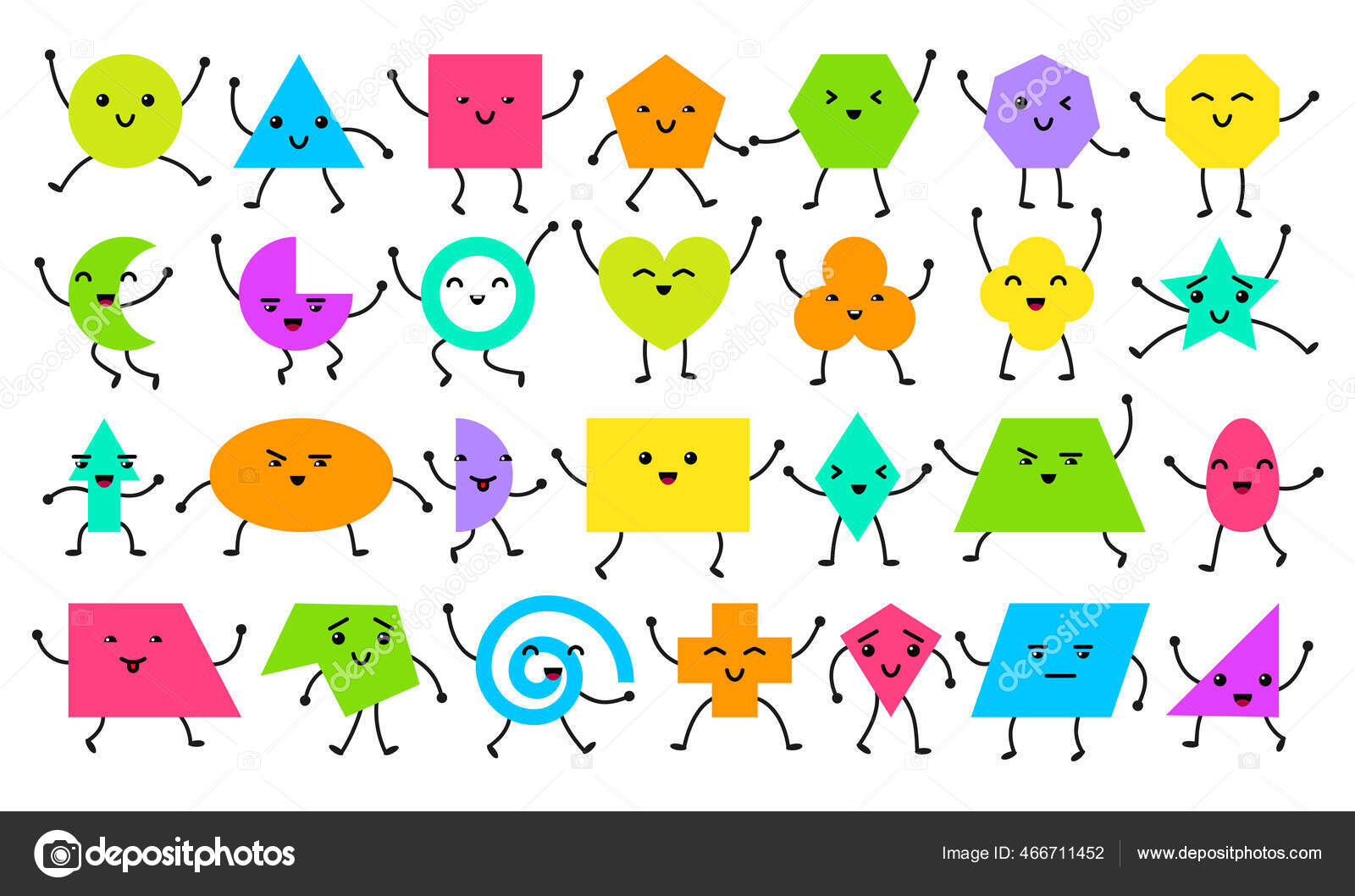 Educational geometric shapes set with hands legs Stock Vector by ... Educational geometric shapes set with hands legs Stock Vector by ...