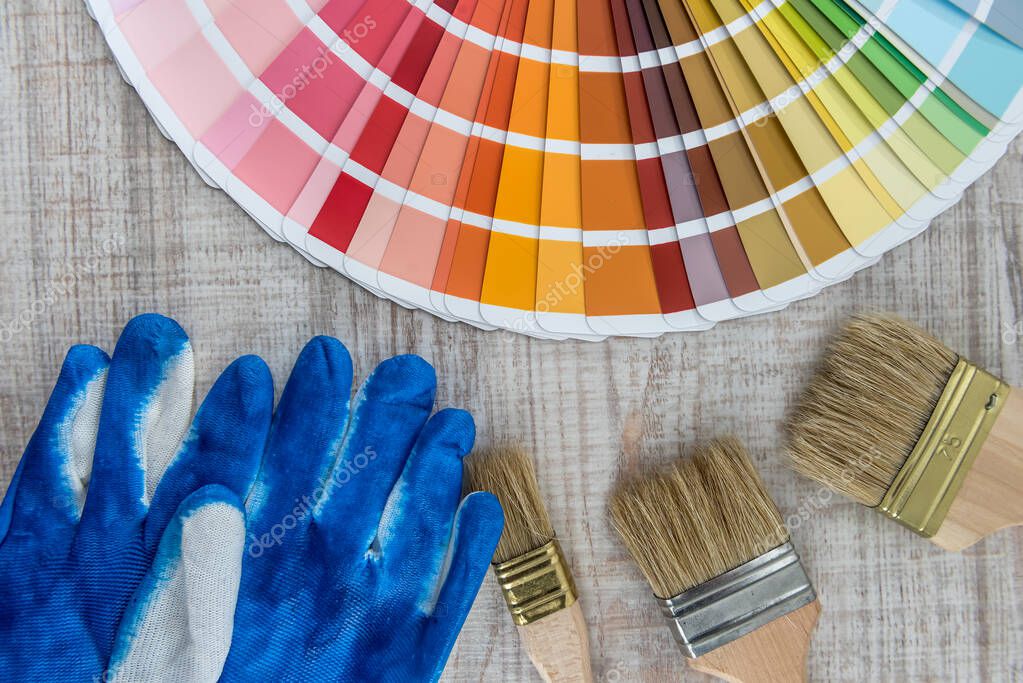 Todas las herramientas para la reparaci n de la casa de renovaci n, pincel y muestreador de ...