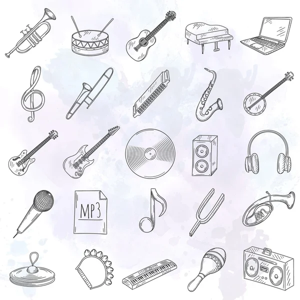 Collection Musical Instruments Stock Vector Image by ©captainvector ...
