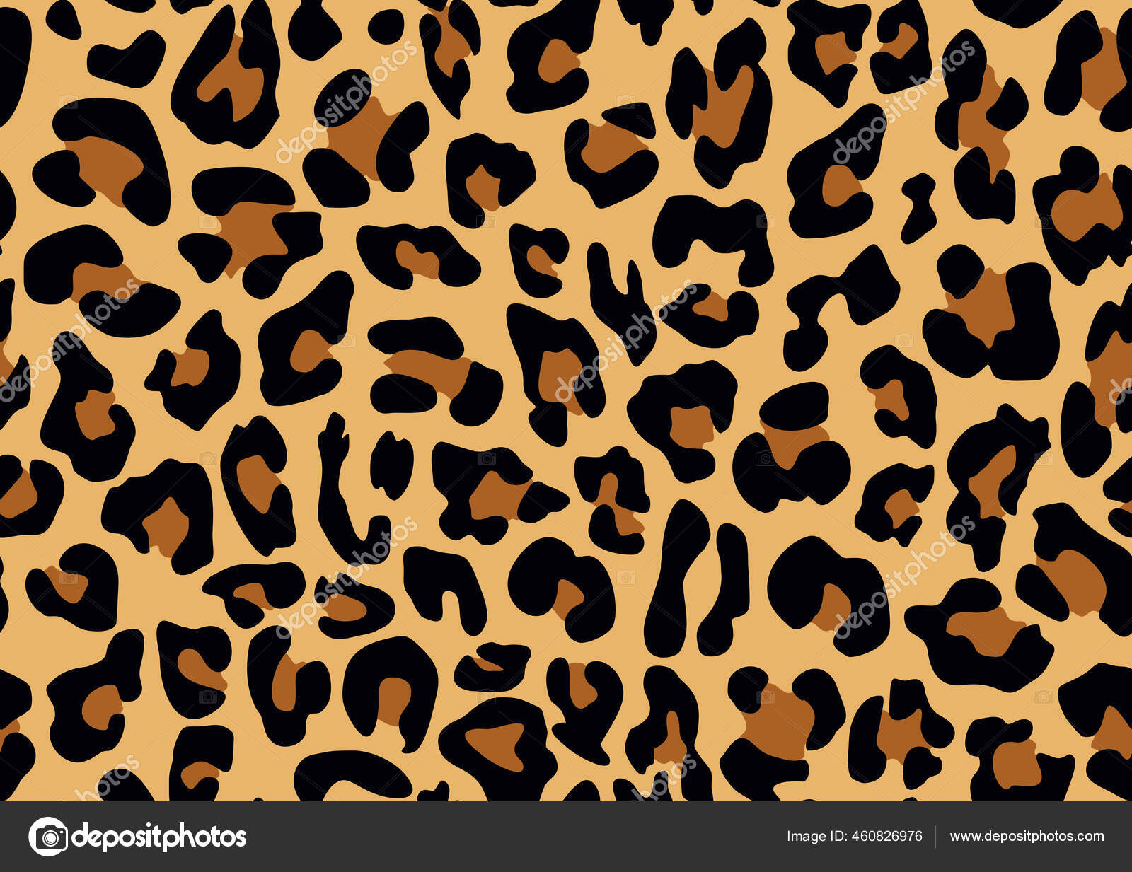 Leopard Vector Pattern Seamless Background Animal Skin Trendy Print ...