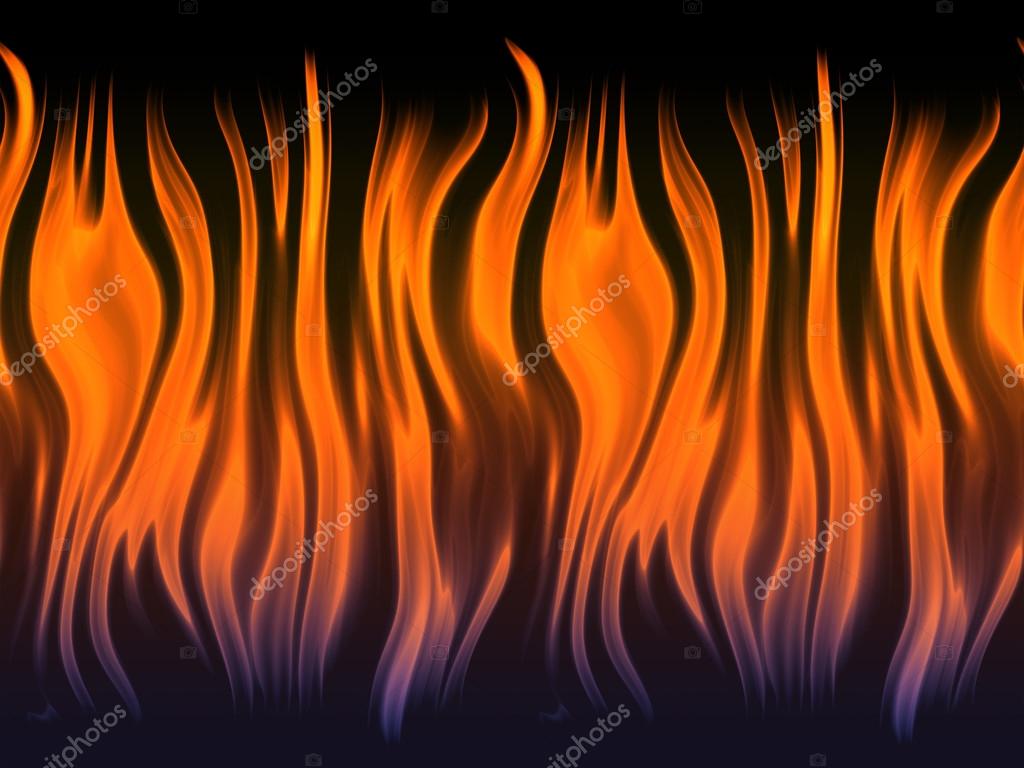 Fire flames on a black background. Spurts of flame. Seamless ima Stock ...
