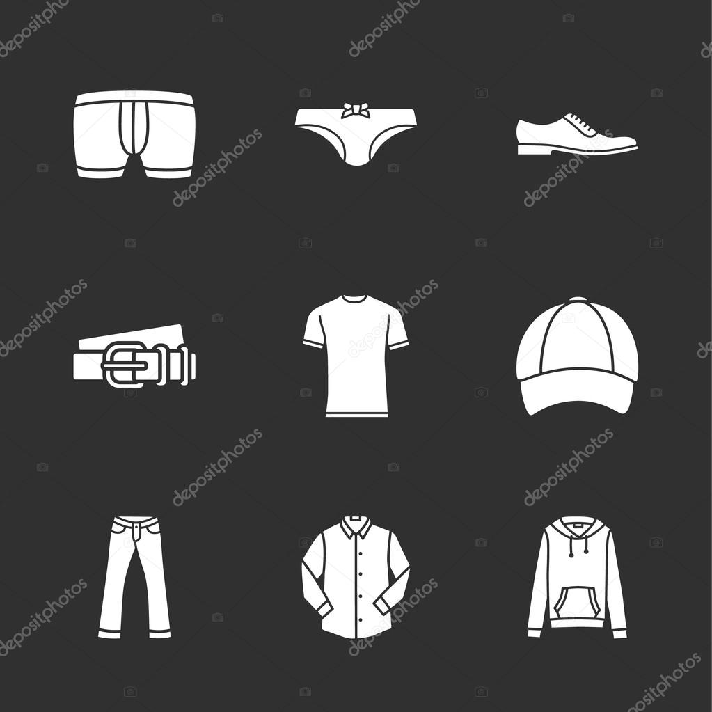 Nueve iconos de ropa moderna Vector de stock #102865898 de ©marnikus