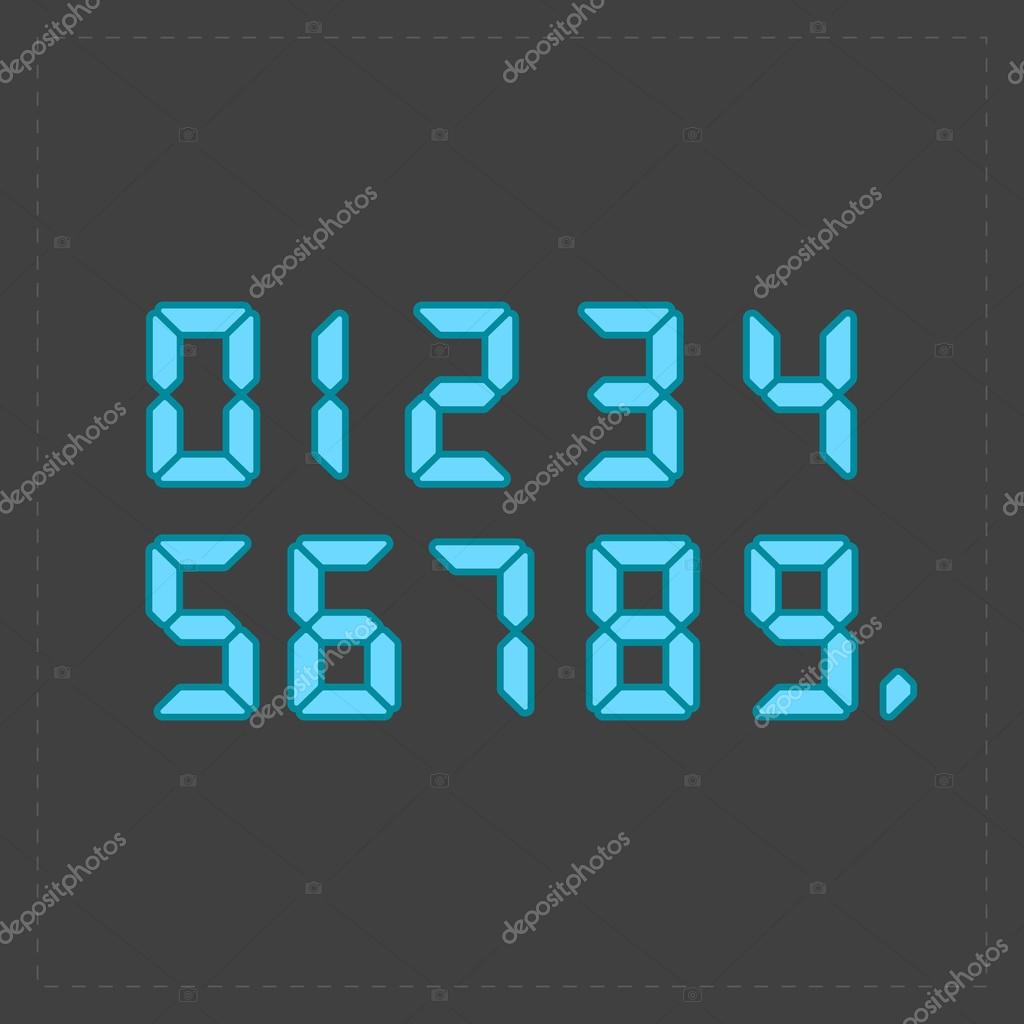 Calculator digital numbers. Stock Vector Image by ©marnikus #78265850