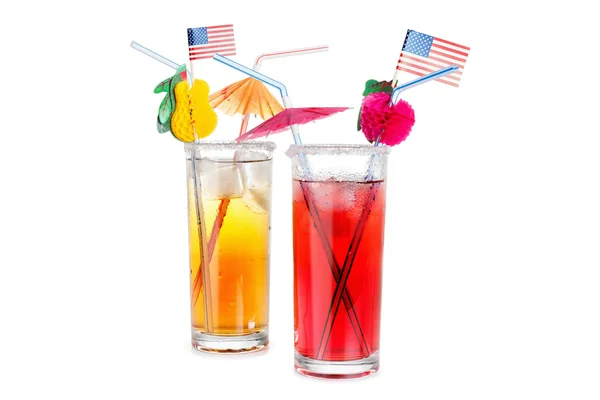 Different Cocktails Table American Flag Stock Photo by ©belchonock ...