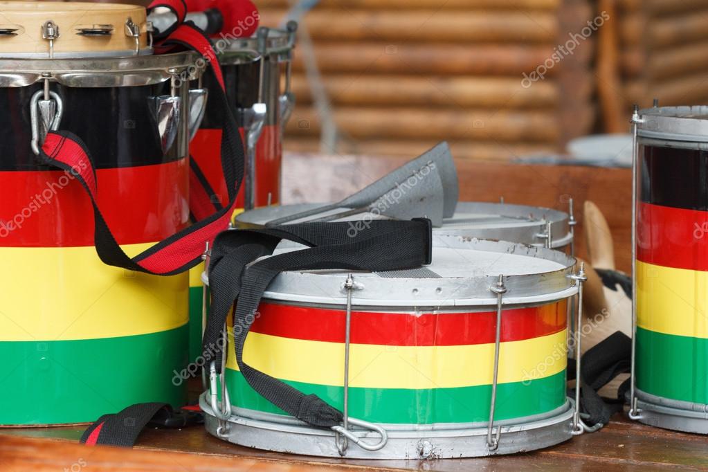 Several colorful drums — Stock Photo © BravissimoS #87879112
