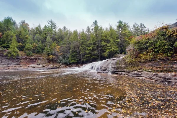 Swallow Falls waterfall in Appalachian mountains in Autumn — Stock ...