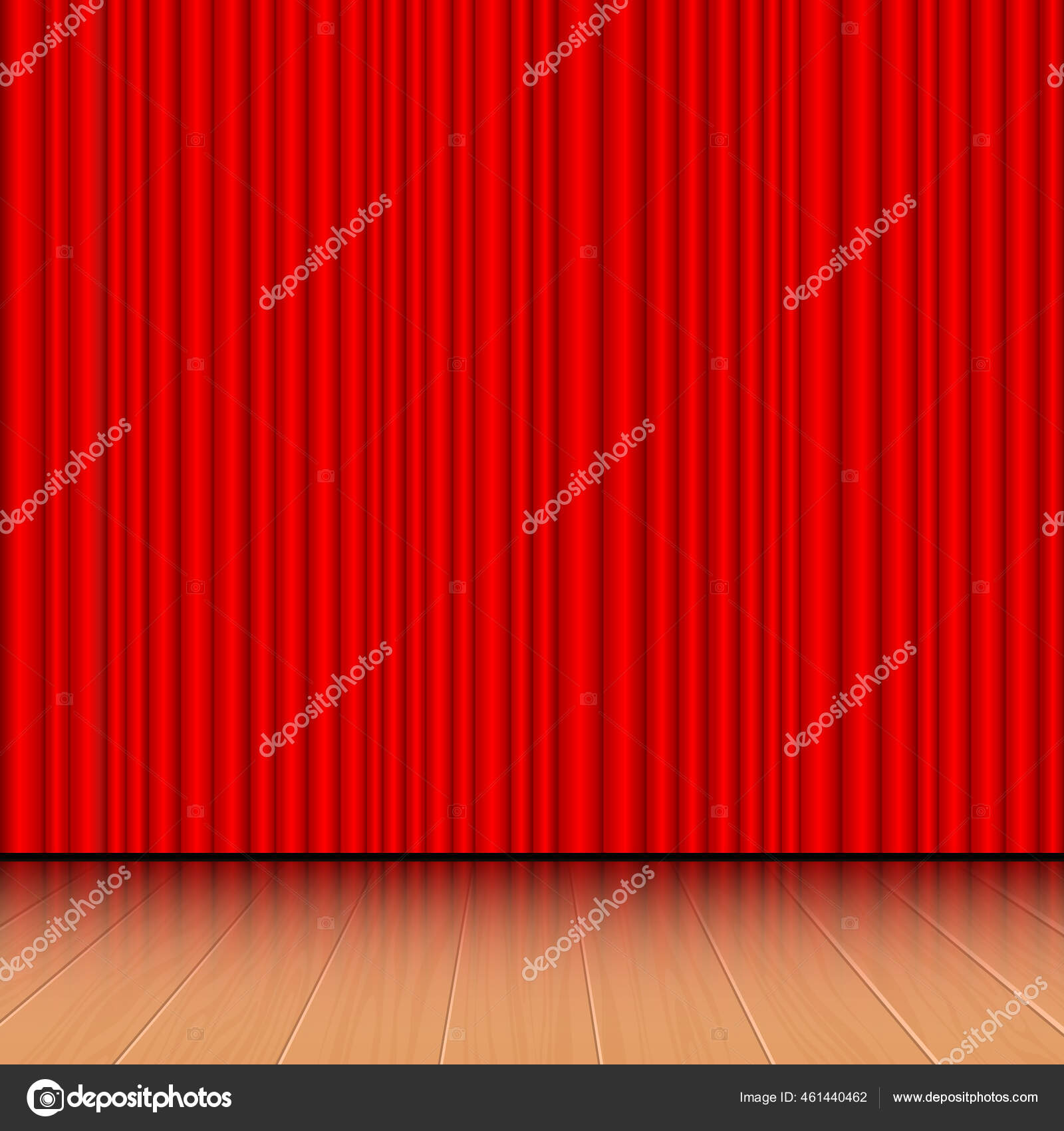 Theater Stage Background Vector Design Illustration Stock Vector Image ...