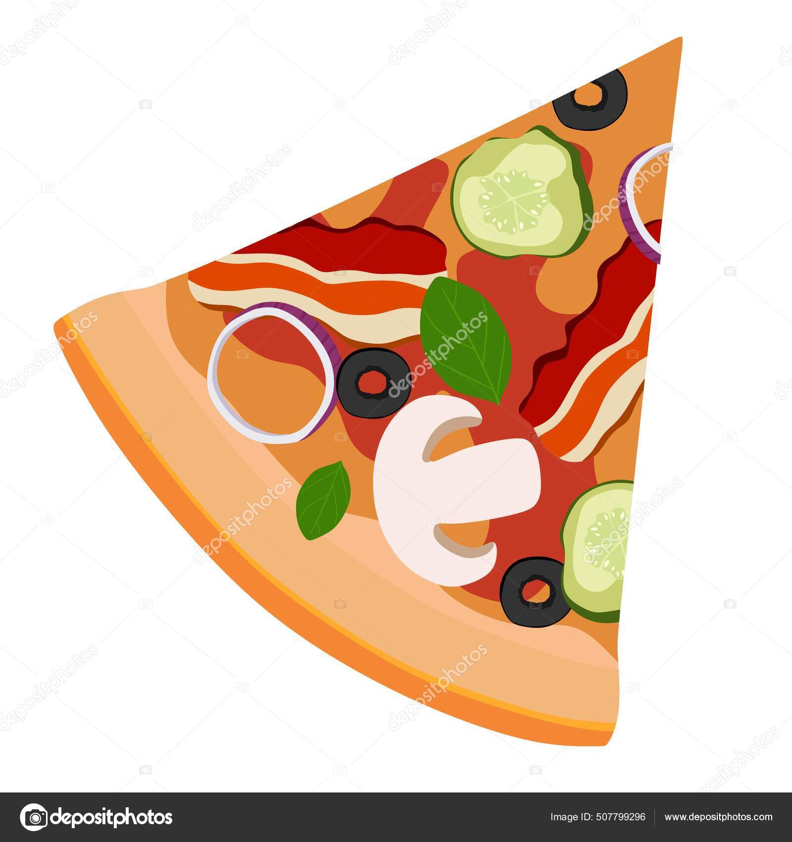 Triangle Shaped Pizza Slice