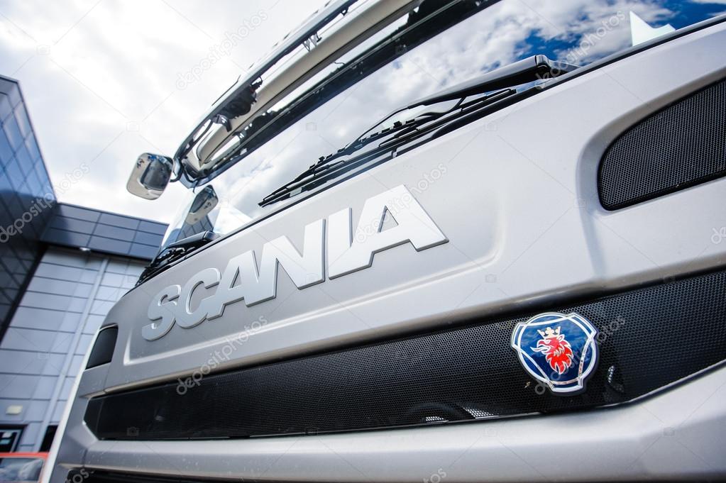 Scania sign on truck hood — Stock Editorial Photo © Nesterenko_Max ...