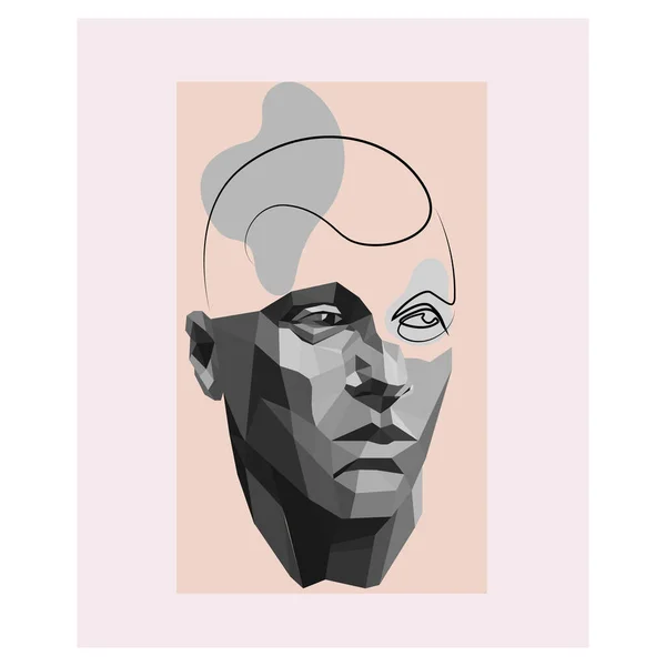 Combination Line Art Polygonal Illustration Design Art Idea Shirt Stock ...