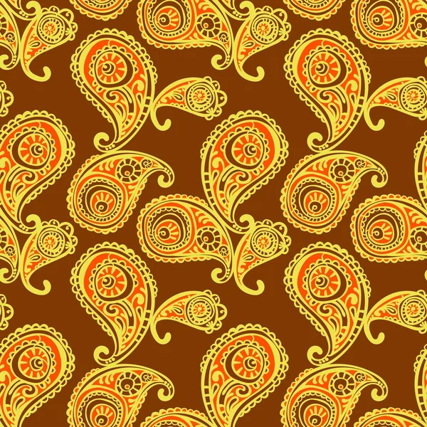 Seamless paisley texture for your design. Stock Vector Image by ...