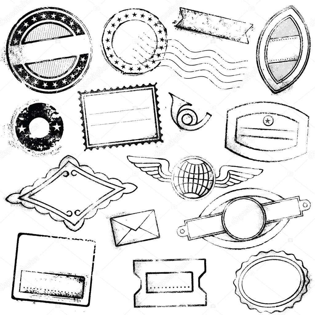 Blank Passport Stamp Clip Art