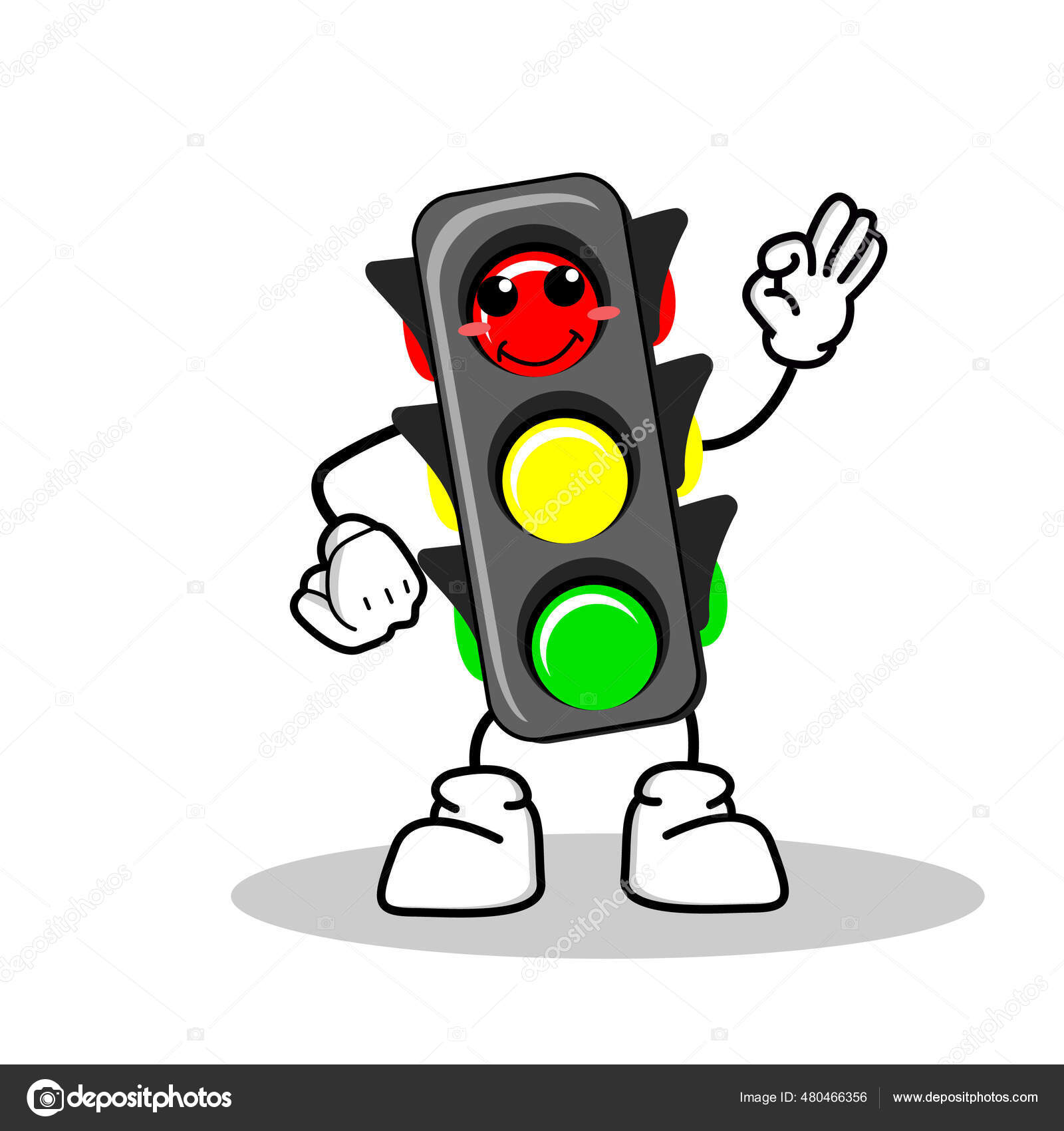 Cartoon Stop Light