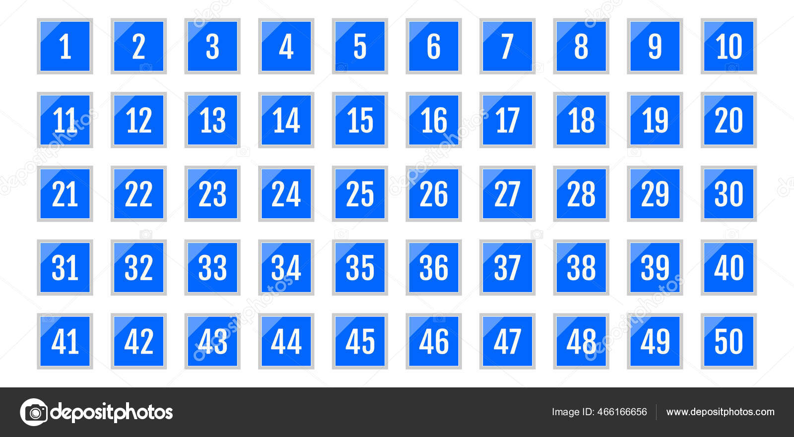 Set Buttons Numbers Vector Illustration Stock Vector Image by ...