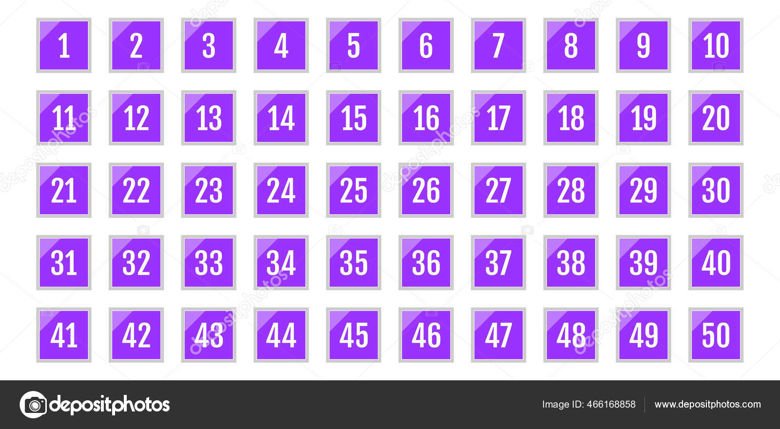 Set Buttons Numbers Vector Illustration Stock Vector Image by ...