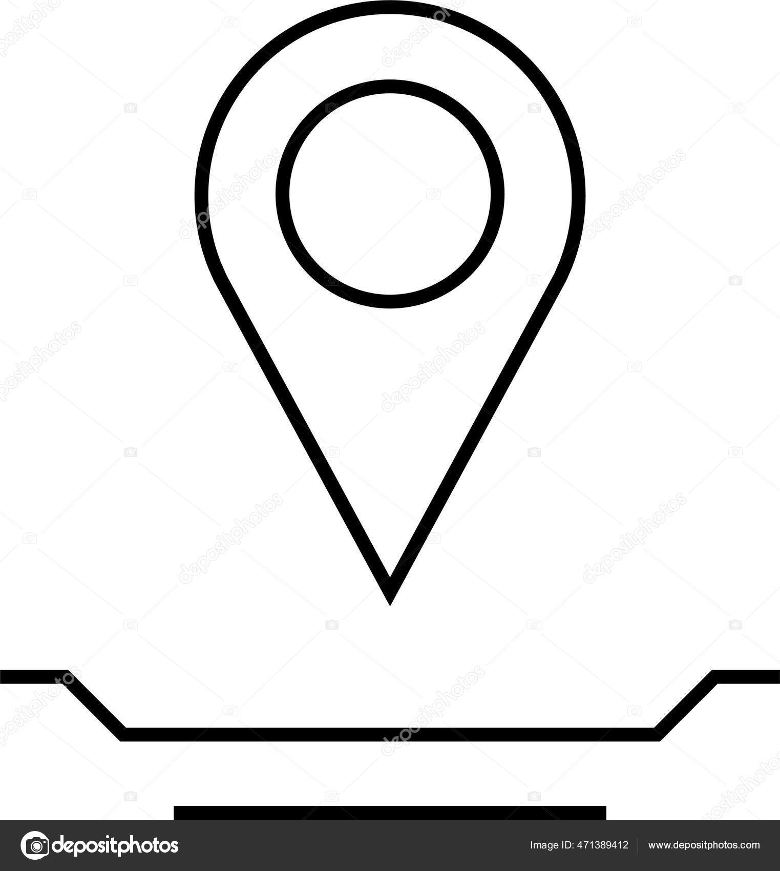 Location Icon Navigation Icon Map Icon Vector Illustration Stock Vector ...