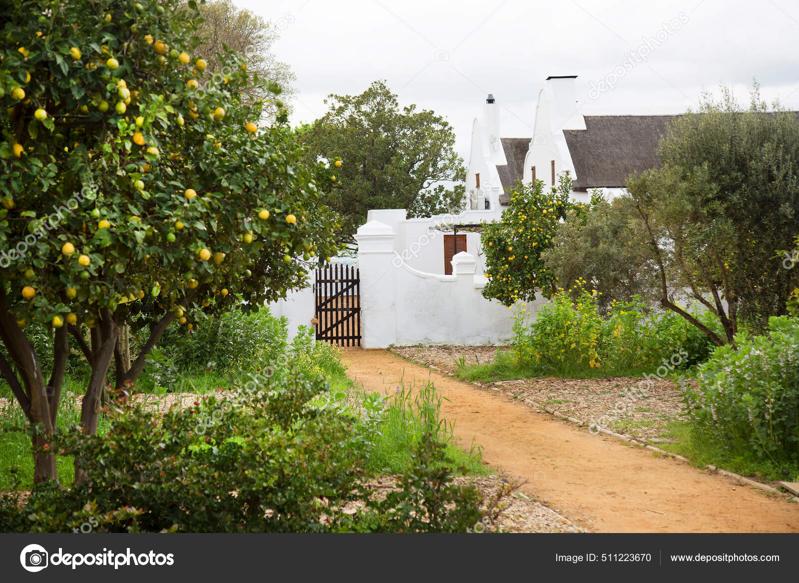 Typical Historic Old Dutch Colonial Farms House Streets Rural City ...