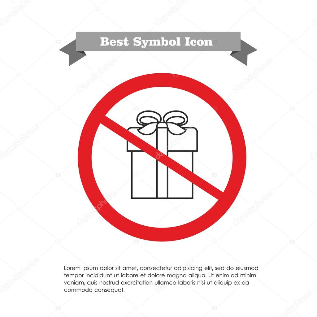 No gift box outline icon Stock Vector Image by ©RedineVector #74800745